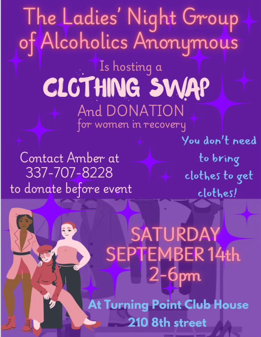 The Ladies' Night Group Clothing Swap - Alcoholics Anonymous District 13E